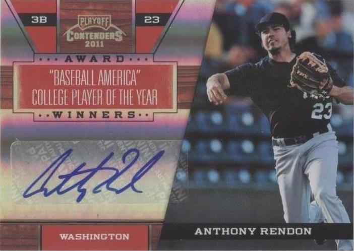 2011 Playoff Contenders - Award Winners Anthony Rendon #12 Signatures ...
