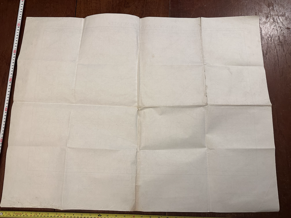 Original WW2 British Army GSGS OS Map of Great Britain - Swindon ...