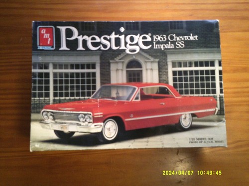 AMT 1963 CHEVROLET IMPALA SS PRESTIGE MODEL KIT 1/25 BOXED 6834 | eBay