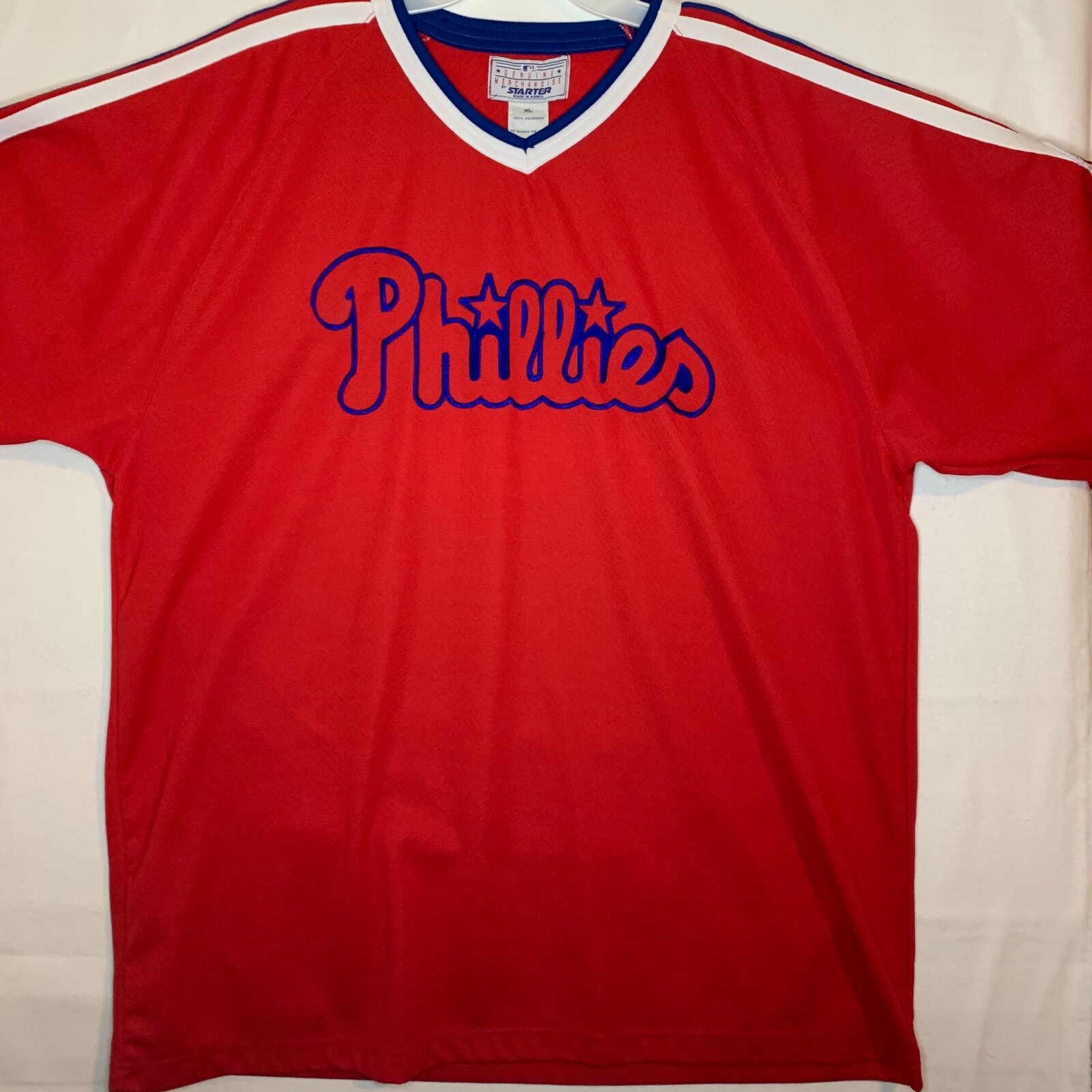 Genuine Merchandise Mens Starter Phillies Baseball V … - Gem