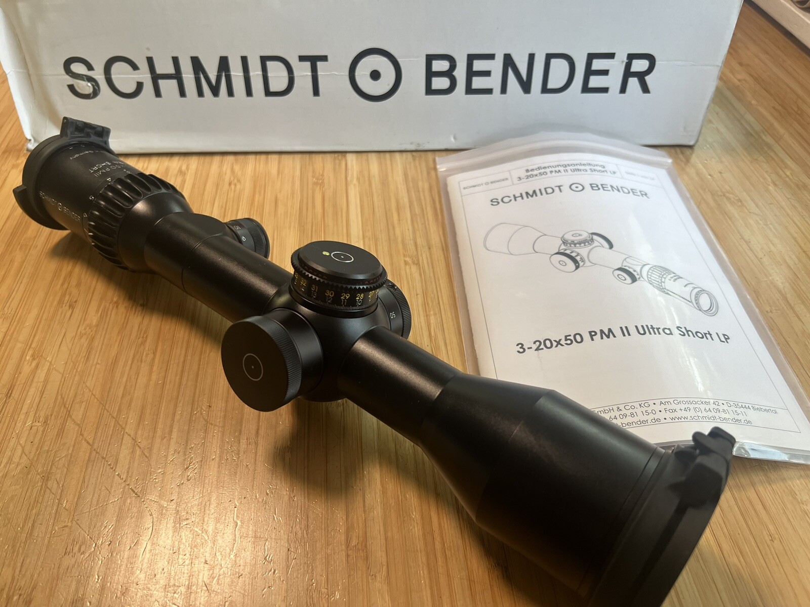 Schmidt Bender 3-20x50 PM ii Ultra Short Tremor 3 Riflescope 667-911 ...