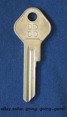 ORIGINAL BRIGGS DPCD KEY BLANK DODGE CHRYSLER DESOTO Y127 XO1199B 1939 ...