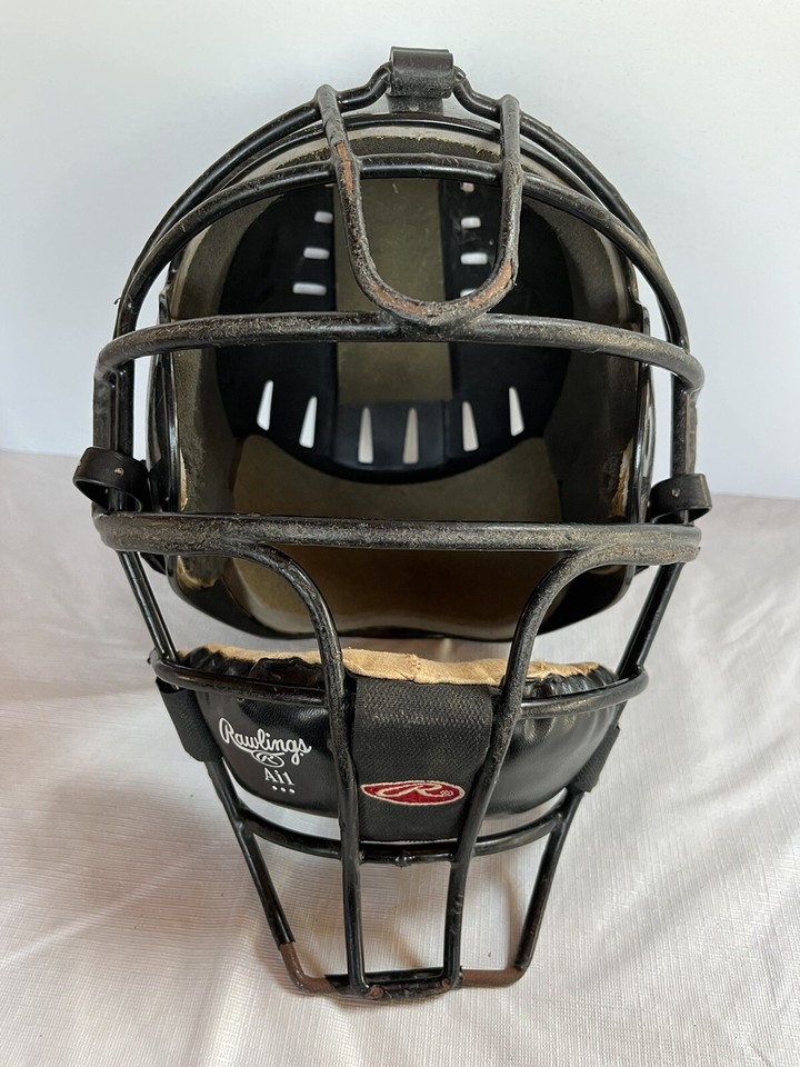 Rawlings Ai1 Baseball Catcher's Helmet, Mask & Mizuno Throat Guard ...