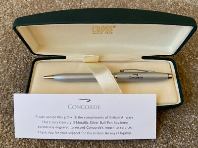 British Airways Concorde- Return to Service flight gift Cross pen gift ...
