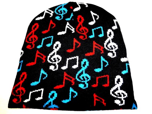 NEW Color Music Note KNITTED WINTER SKI SNOWBOARDING HAT CAP BEANIE | eBay