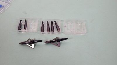LOT OF 2 MUZZY MX-3 BROADHEADS PLUS 6 EXTRA HEADS | eBay
