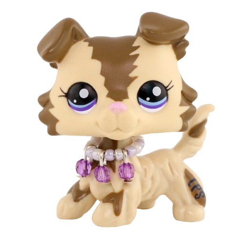 minilpsshop lps Collie #2210 Rare LPS Figure Cute Necklace Bobble Head ...