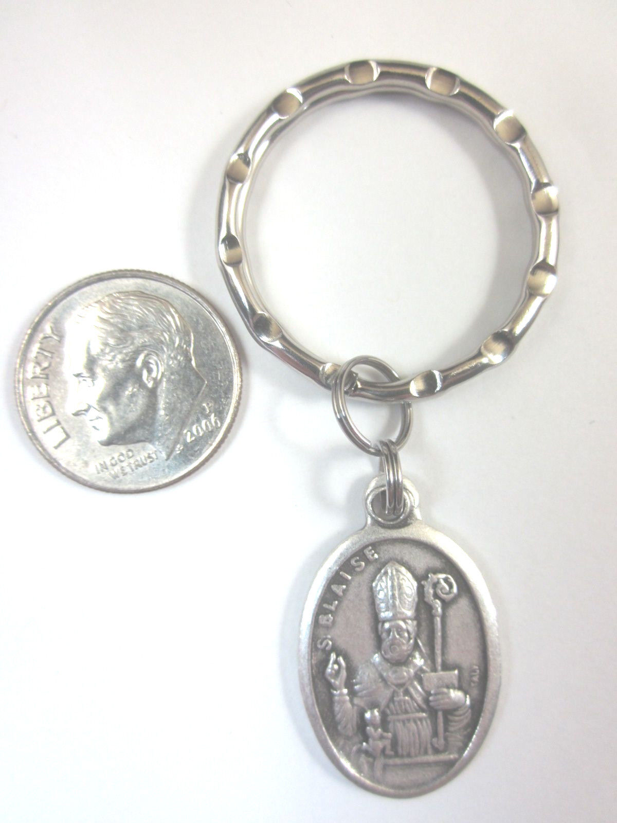 St Blaise Medal Italy Key Ring Gift Box & Prayer Card | eBay