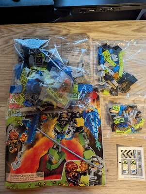 Complete No Box/Sealed Bags Lego Power Miners 8189 Magma Mech ...