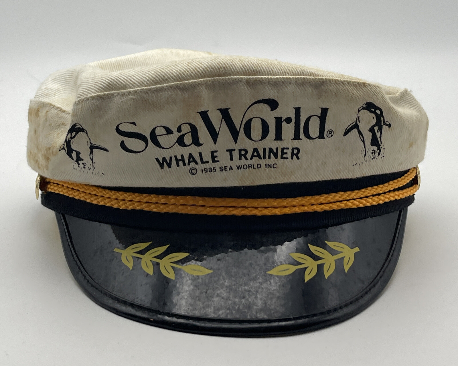 Vintage 1985 Sea World Whale Trainer Snapback Hat Cap… - Gem