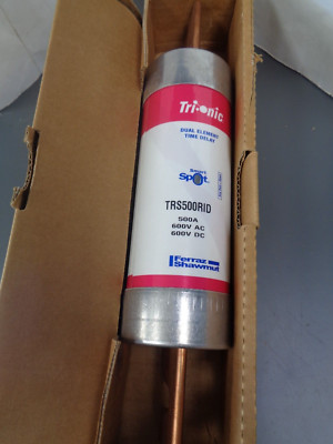 New Ferraz Shawmut Smart Spot TRS500R 500 Amp Fuse FRS-R-500 600V NIB ...