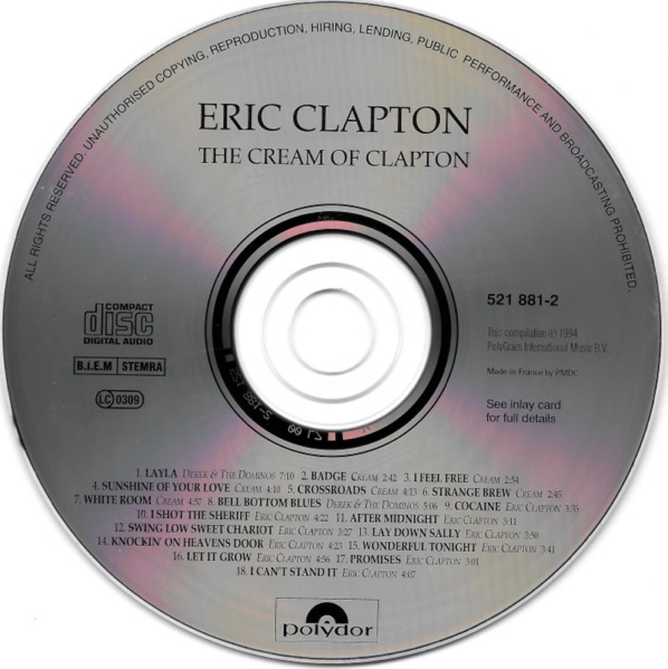 ERIC CLAPTON * 18 Greatest Hits * New CD * All Original Recordings | eBay