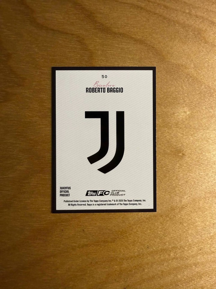 Roberto Baggio /99 Topps Juventus Team Set 2025-26 Soocer Card | eBay