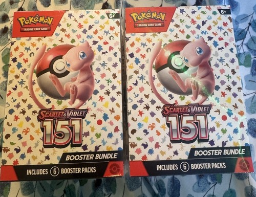 Pokemon TCG Scarlet & Violet 151 Booster Bundle LOT of 2 Factory Sealed ...