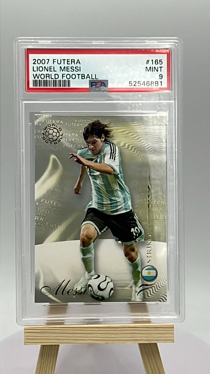 2007 Futera Lionel Messi World Football Soccer #165 PSA 9 2007 Futera Lionel Messi World Football Soccer #165 PSA 9