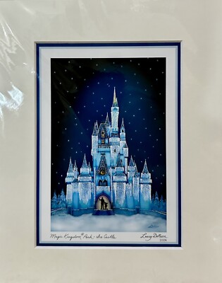 NEW Disney Parks Magic Kingdom Ice Castle Larry Dotson 8" x 10" Print ...
