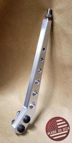 [SR] Billet 10" Bent Shifter Handle Lever for Tremec T5 T45 T56 Hurst ...