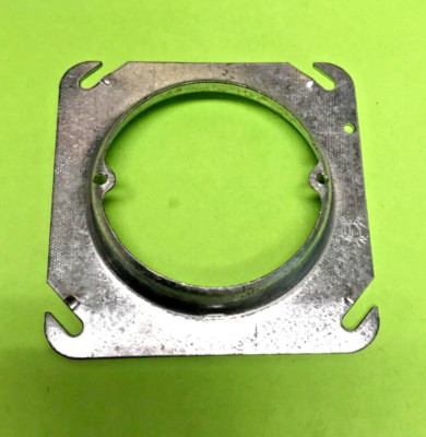 Bowers 401-C 4x4" 4S Electrical Box 1/2" Raised Round 3/0 Mud Plaster ...