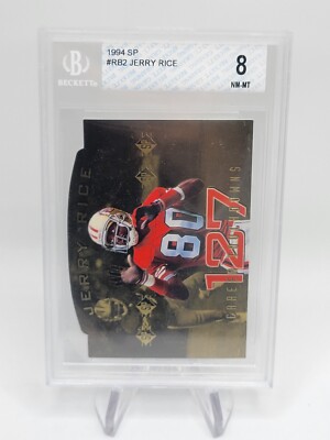 1994 Upper Deck SP Jerry Rice Gold Foil Die-Cut Graded BGS 8 | eBay