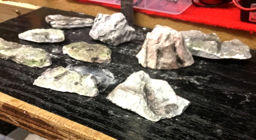 Custom Painted rocks for Diorama, model railways, Role playing ...