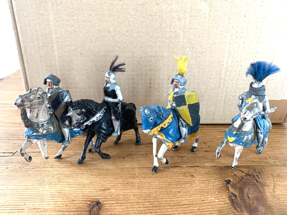 Timpo Lead Knights Of The Round Table Horse Mounted Figures | eBay UK