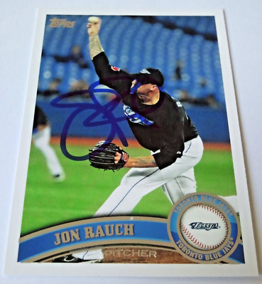 Jon Rauch - 2011 Topps Update Signed Autograph Auto Card #US-121 (Blue ...