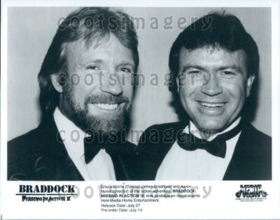 Wire Photo Movie Director Aaron Norris With Actor Chuck Norris as ...