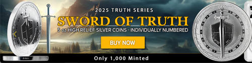 2025 - 5 oz. Niue Sword of Truth Coin Series 5 oz .9999 Fine Silver BU ...