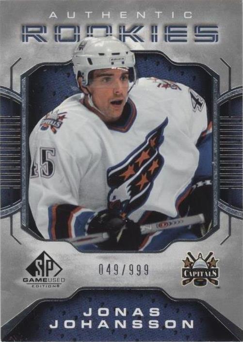 2006-07 SP Game Used Edition - Authentic Rookies Jonas Johansson #160 /999 (RC) for sale online ...