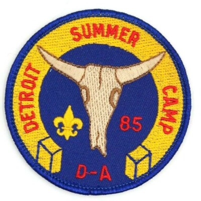 1985 Summer Camp D-Bar-A Scout Ranch Patch Detroit Area Council Scouts ...