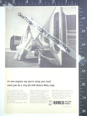 1966 ADVERTISING for Ramco piston rings, with Cadillac Fleetwood | eBay