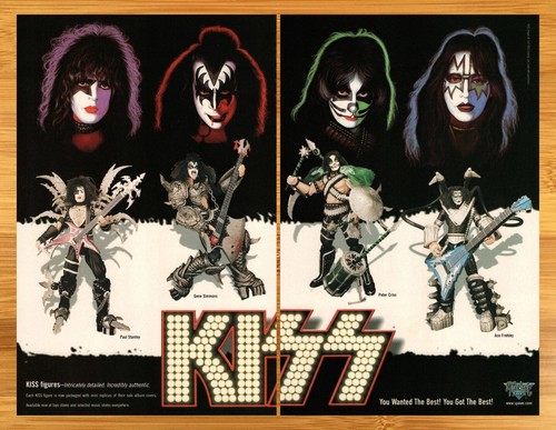 1997 McFarlane Toys KISS Action Figures Print Ad/Poster Rock Band Toy ...