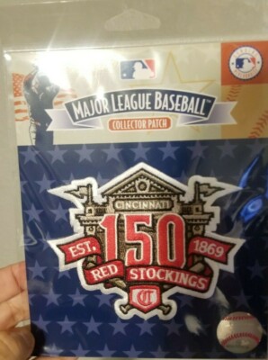 Official 2019 Cincinnati Reds 150th Anniversary Patch Home Baseball ...