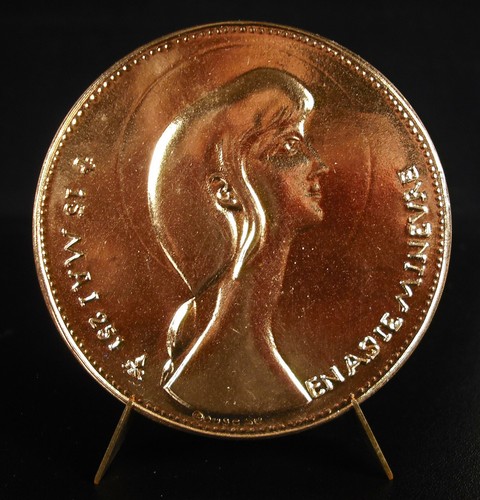 Medal Saint Denise Virgin of 16 years, martyred in Lampsacus in 251 ...