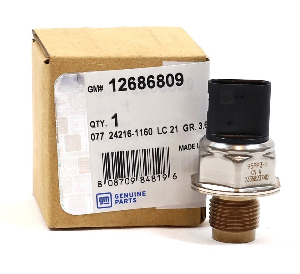 2017–2025 L5P Duramax 6.6L Diesel Fuel Rail Pressure Sensor Genuine GM ...