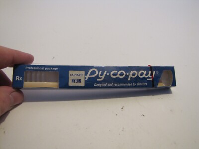 VTG NOS NIP PY-CO-PAY EX HARD NYLON WHITE HANDLE TOOTHBRUSH W/PICK ON ...