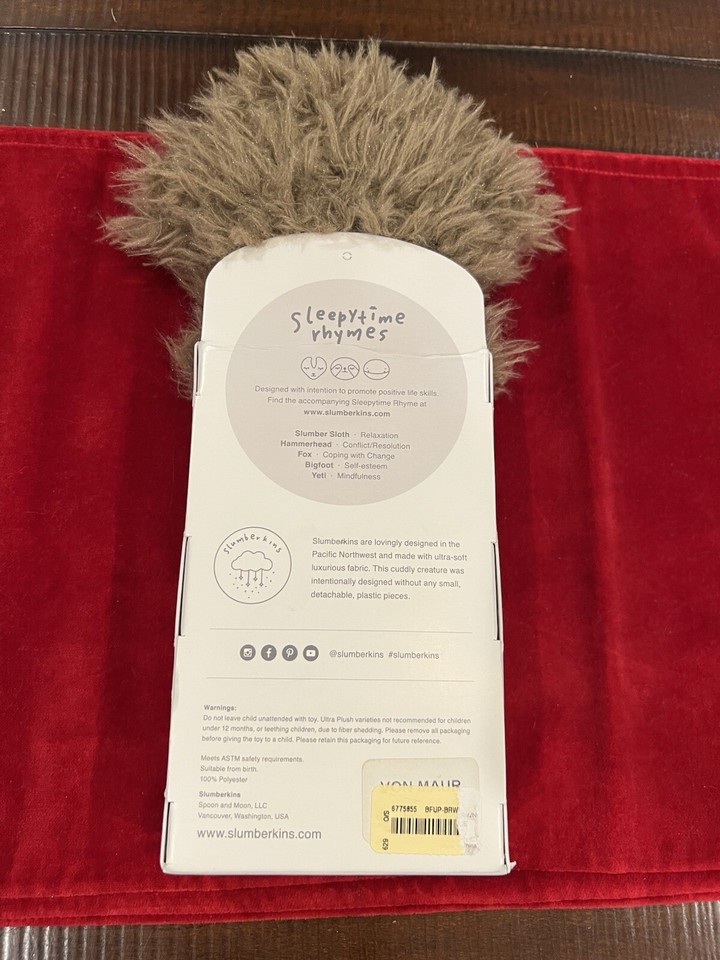 Slumberkins Ultra Plush Bigfoot Snuggler, Spoon And Moon | eBay