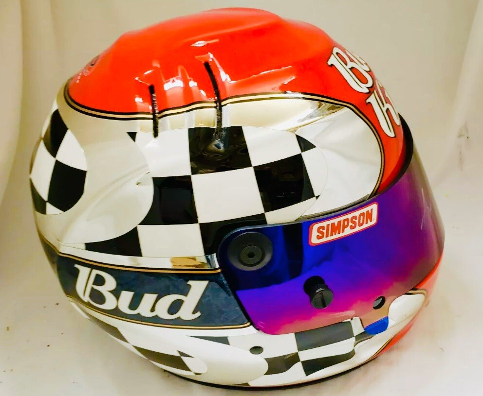 NHRA Kenny Bernstein RACE HELMET Funny Car NITRO Rare DRAG RACING Top ...