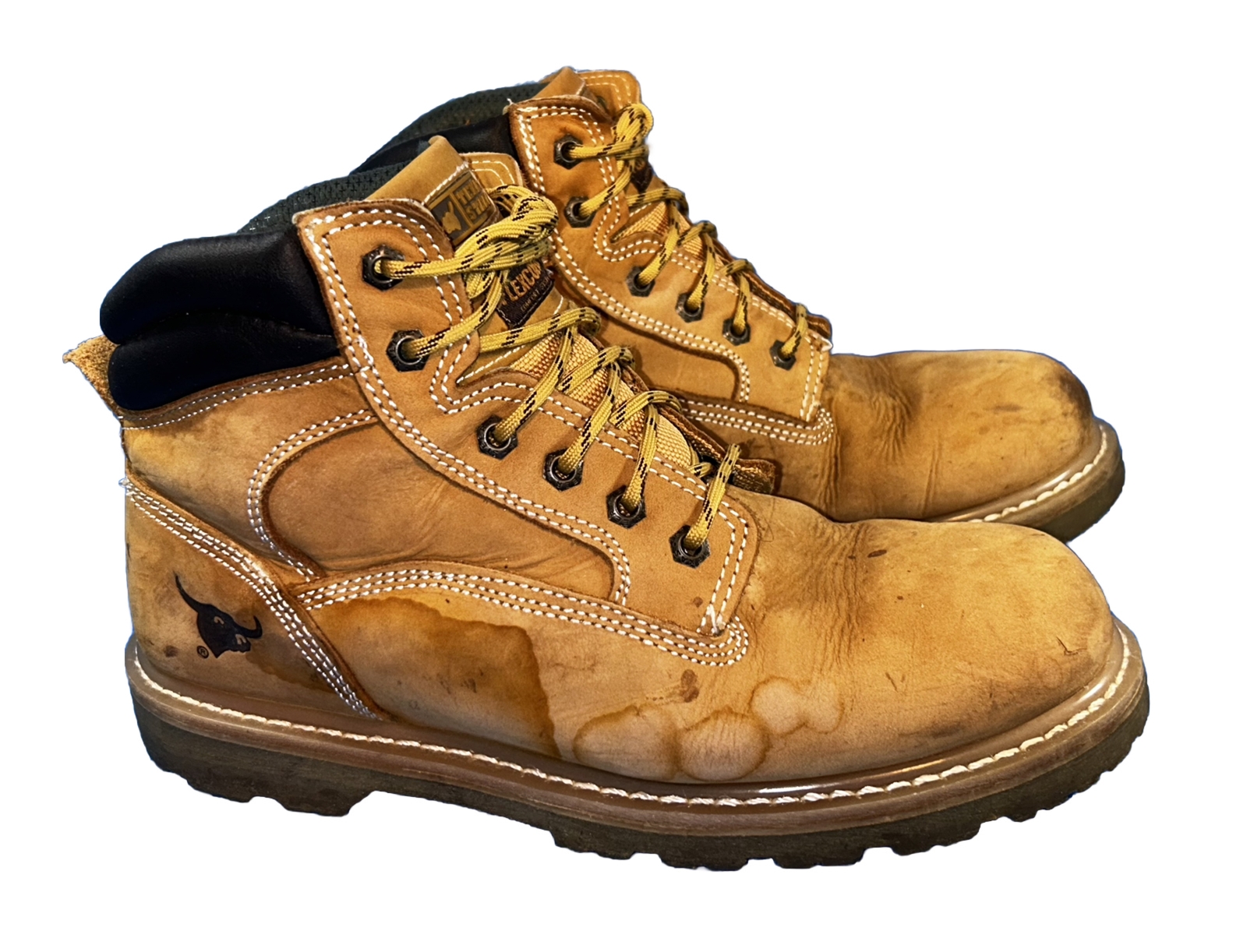 TEXAS STEER Men's sz11 Work Boots 6" Leather Soft Toe… - Gem