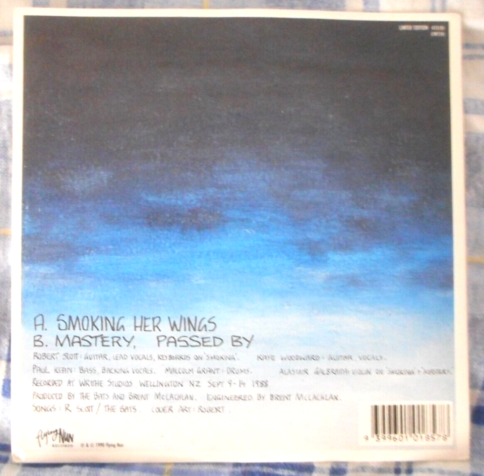 The BATS Smoking Her Wings 7'' Picture Sleeve 45 FLYING NUN NM! Free ...