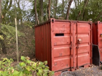 Metal Shipping Container, Handy Storage Unit. 8ft x 7ft x 7.5ft Tall ...