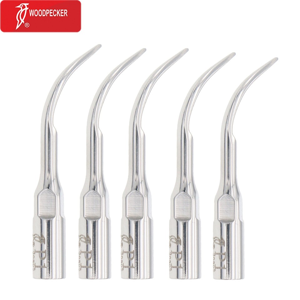 5PCS Woodpecker Dental Periodontics Tips P1 Ultrasonic Scaler Scaling ...