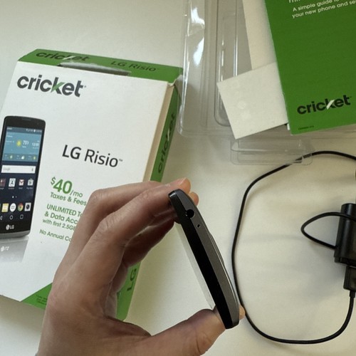 Cricket Wireless LG Risio 8GB Prepaid Smartphone, Gray | eBay