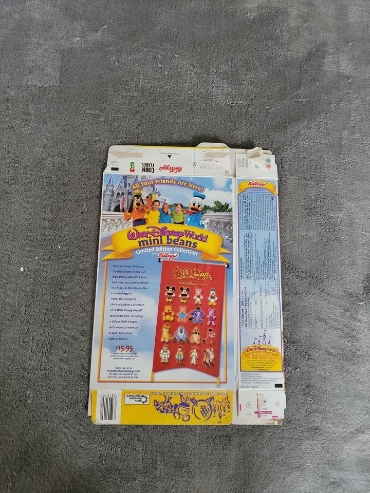 2000 Kelloggs Corn Flakes Disney World Mini Beans Plush Toy Mail Away ...