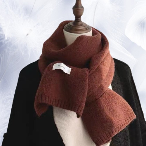 Thermal Scarf Labeling Keep Warm Windproof Bright Color Scarf Autumn ...