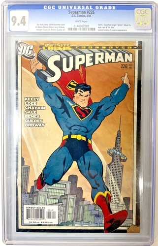 Superman #226 2006 CGC 9.4 Infinite Crisis JSA App Superman Origin ...