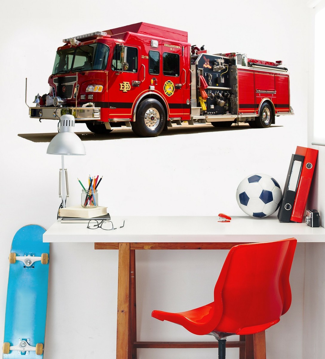 Fire Truck Wall Decal Hd Photographs Fireman Fire Truck Customized