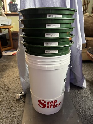 Gold Vibrating CLASSIFIER Bucket Sluice 5 GALLON Prospecting 5 Screen ...
