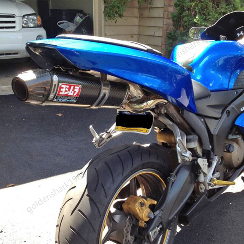 For Kawasaki Ninja ZX6R 2004-2008 ZX636 ZX600 Exhaust Pipe Carbon Fiber ...