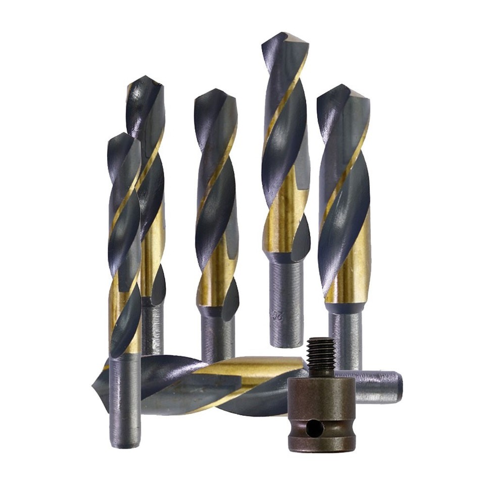 Brand New Drill Bit Core Drill Bit 22mm 25mm 2pcs Set Black Shank: 14mm ...